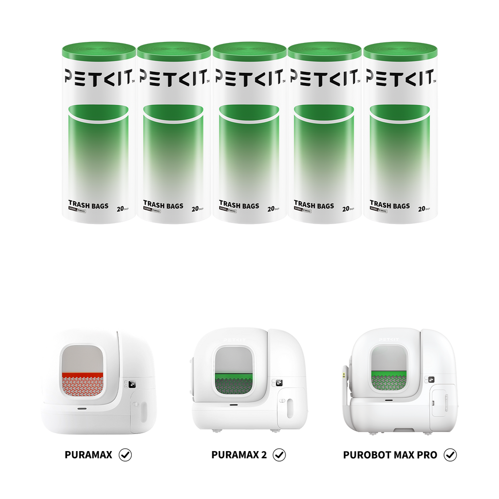 5 rolls Trash Bags for Purobot Max Pro, PuraMax 2