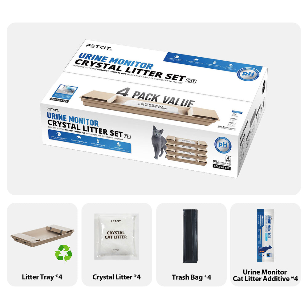 Urine Monitor Crystal Litter Set for Cat Health Tracking